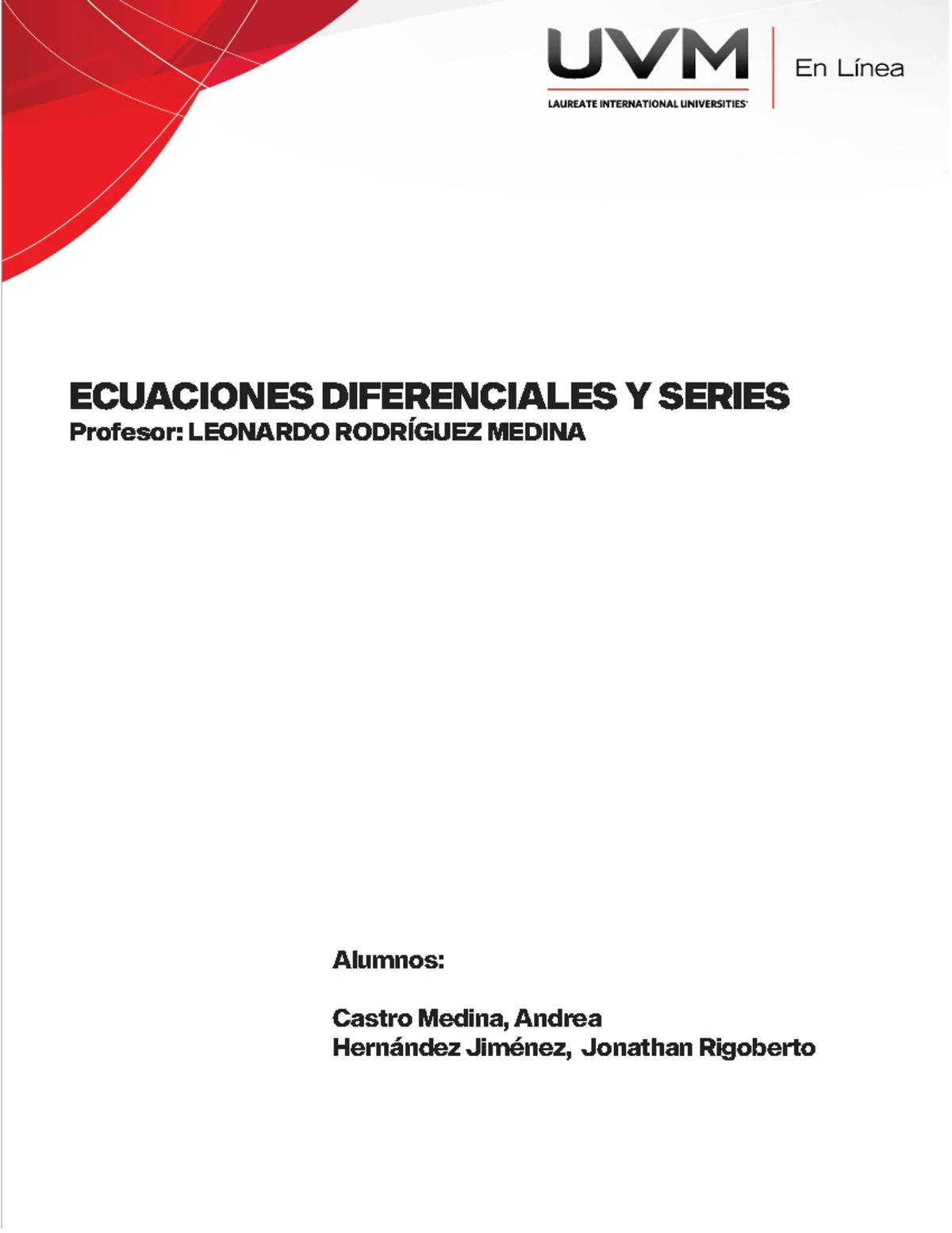 ACTIVIDAD: EJERCICIOS DE ECUACIONES DIFERENCIALES - 2023 - Studocu