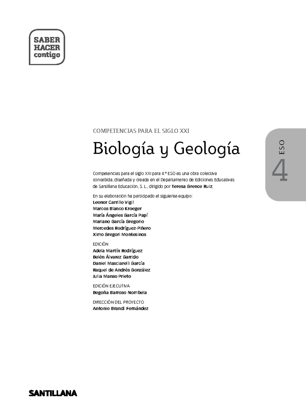 Competencias del Siglo XXI en Biología y Geología para 4.º ESO - Studocu