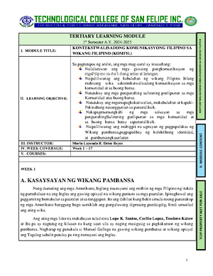 Closing Remarks - Closing Remarks "Magandang araw sa inyong lahat ...