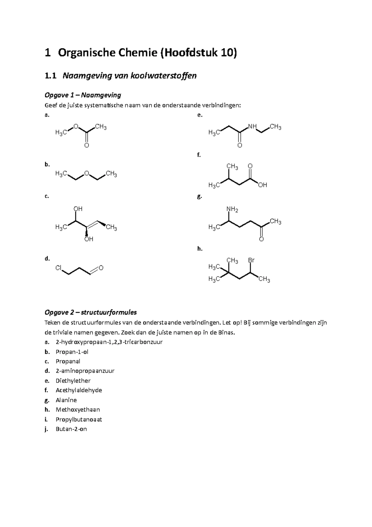 Kemia - alle combinatie vragen van H4 - Scheikunde - Studeersnel