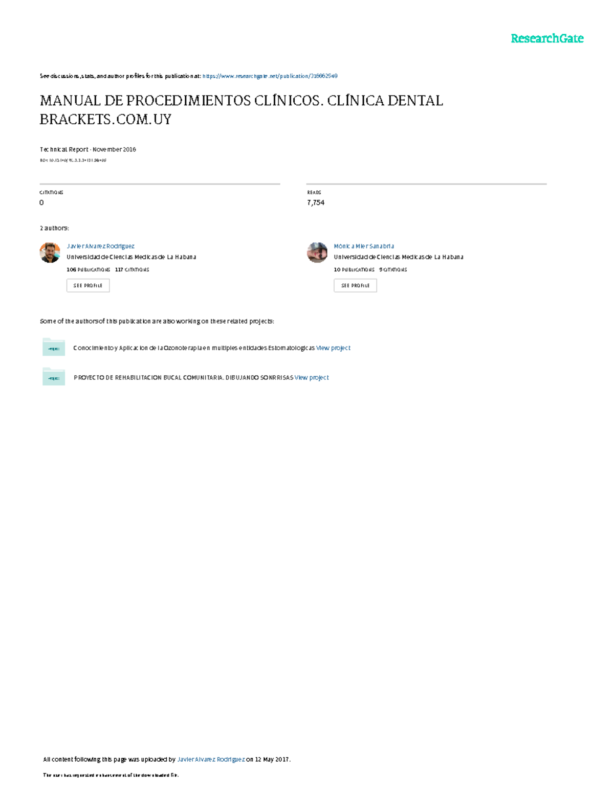 Manual de Procedimientos Clínicos en Odontología - Clínica Dental - Studocu