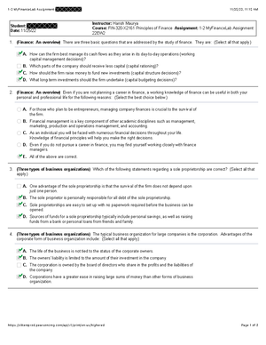 FIN 320 - Financial Analysis Report for Final Project Module 7 - Studocu