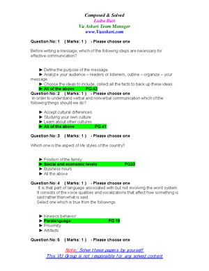 ACC501 All Solved MCQ Midterm - ACC 501 Solved MCQ'S For MID & Final Exam Which of the following ...