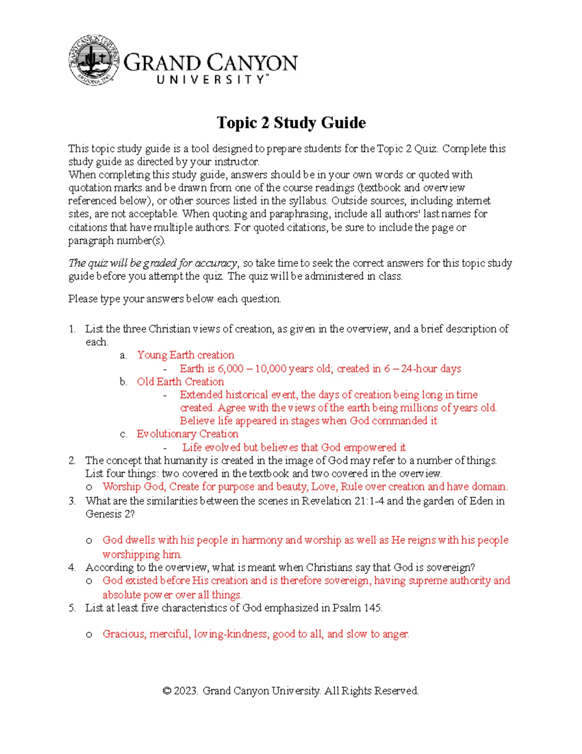 CWV 101 Topic 3 Quiz Study Guide: Key Concepts and Biblical Insights ...