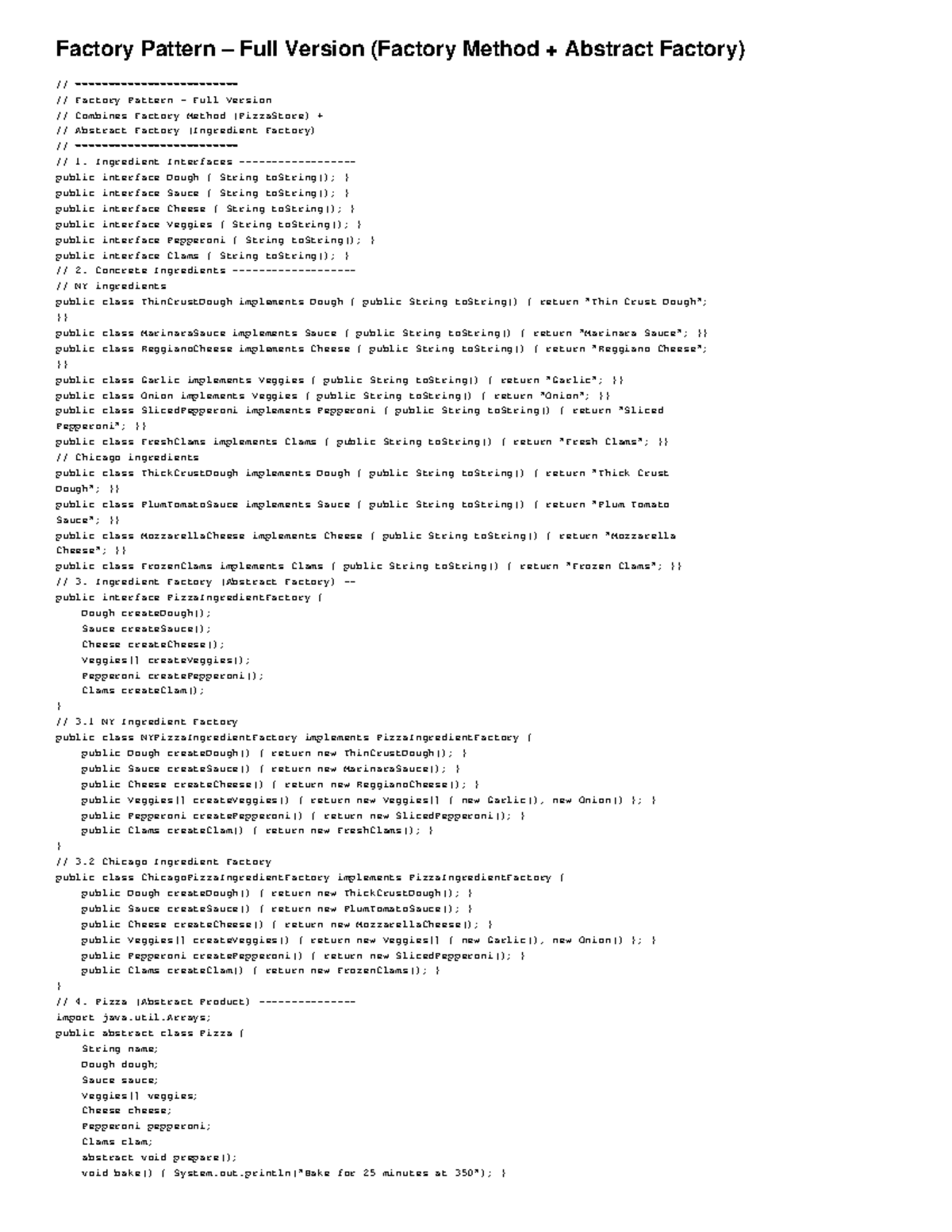 Factory Pattern (Factory Method & Abstract Factory) - Completed v2 ...