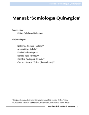 Practica 5 semiologia quiryrgica - Practica Temas: Examen Físico del ...