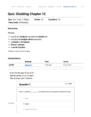 Gladding Quizzes - Skip to Main Content Quiz: Gladding Chapter 9 Due ...