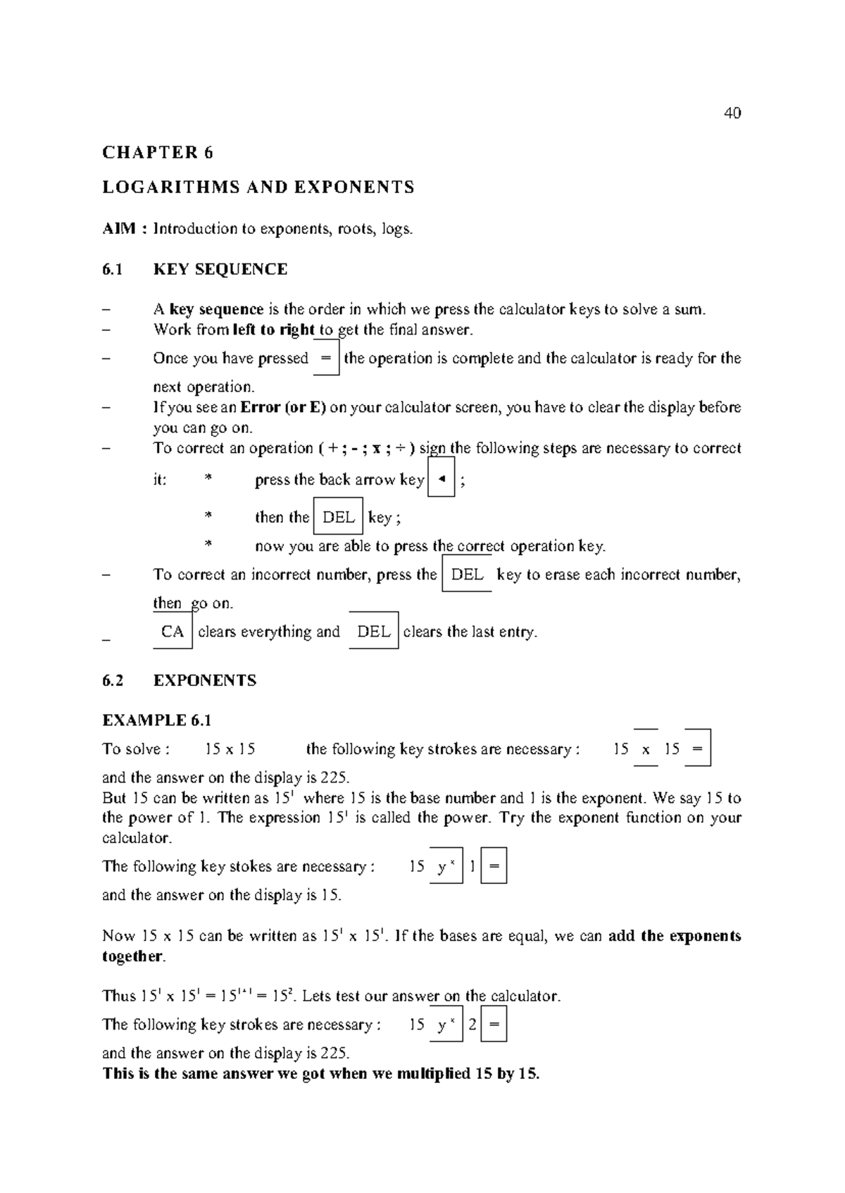 Chapter 6: Logarithms & Exponents Concepts for Math 101 - Studocu