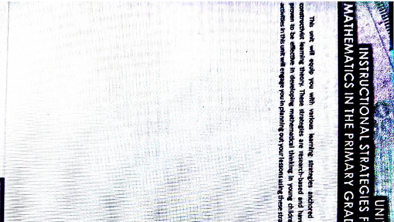 Lesson UNIT: Problem Solving Strategies for Primary Math (EDU 101 ...