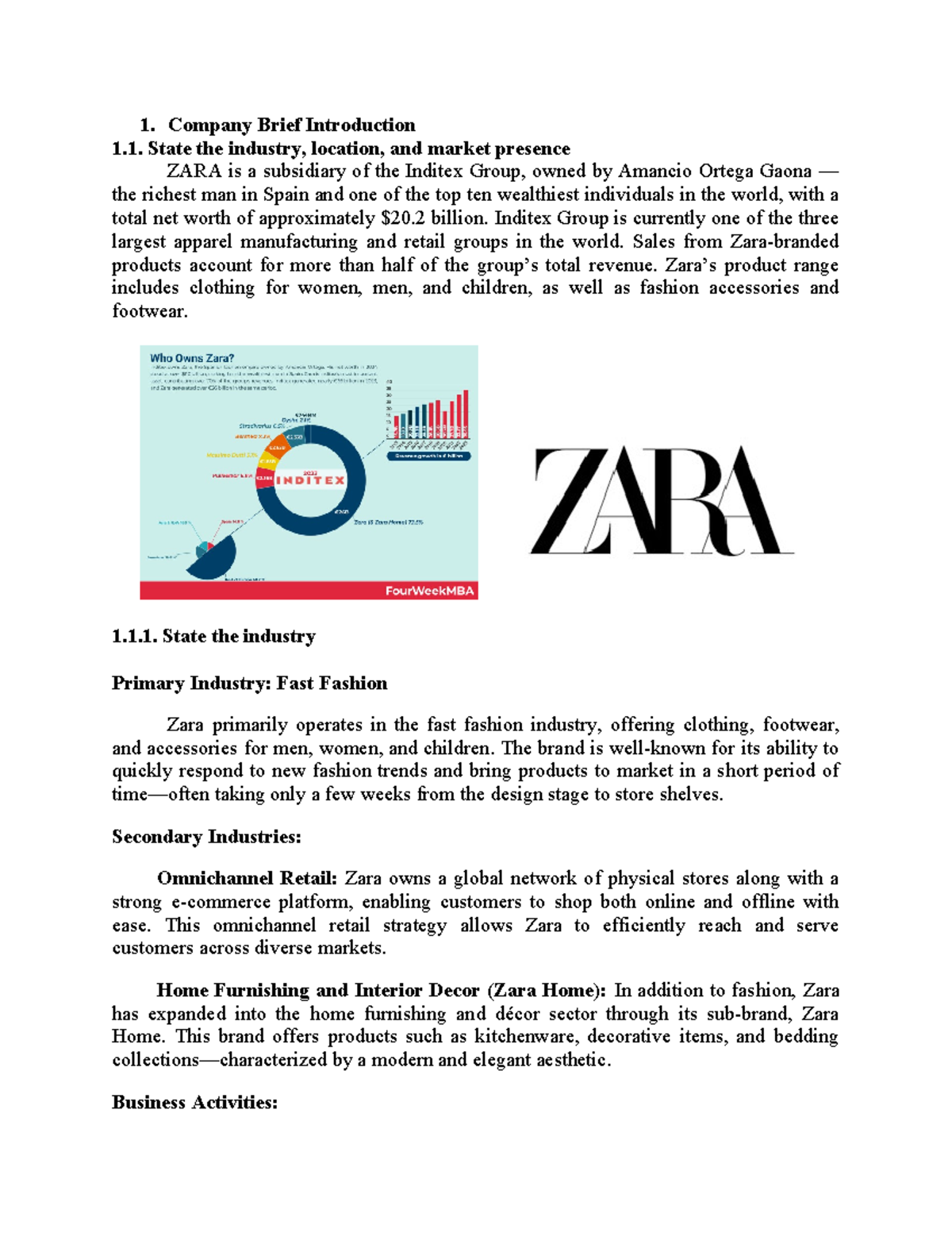 ZARA Company Overview: Fast Fashion Industry Insights and Market ...