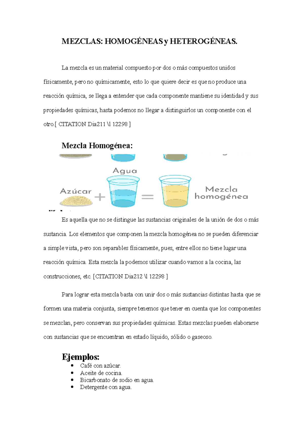 Mezclas Homogeneas Y Heterogeneas - MEZCLAS: HOMOGÉNEAS y HETEROGÉNEAS. La mezcla es un material ...