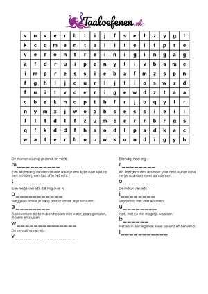 Oefenbladen spelling gr. 8 thema 3 - thema 3 les 2 extra oefenen spelling 35 Dit ga je leren x 1 ...