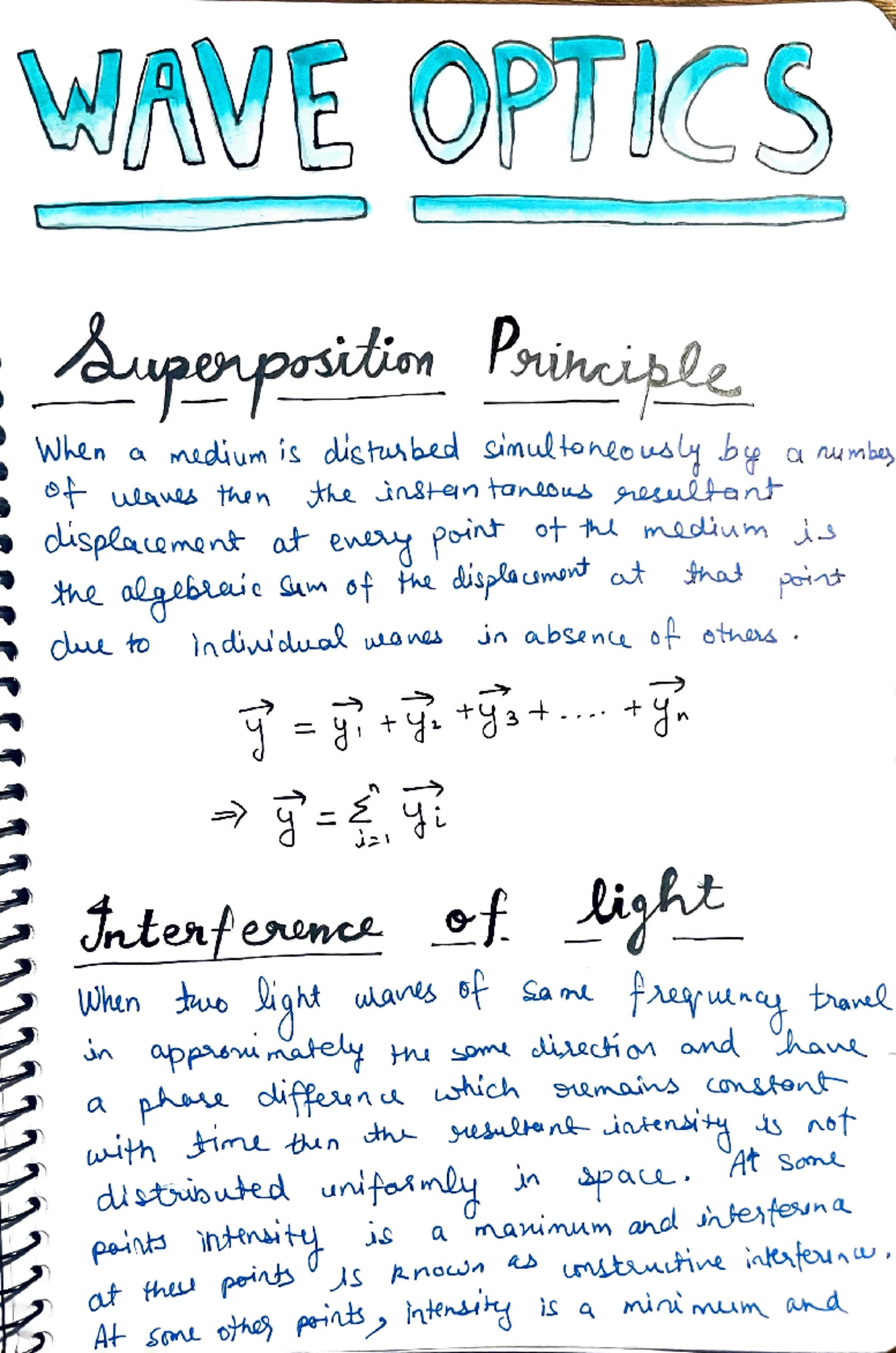 Wave Optics Lecture Notes: Key Concepts and Applications - Studocu