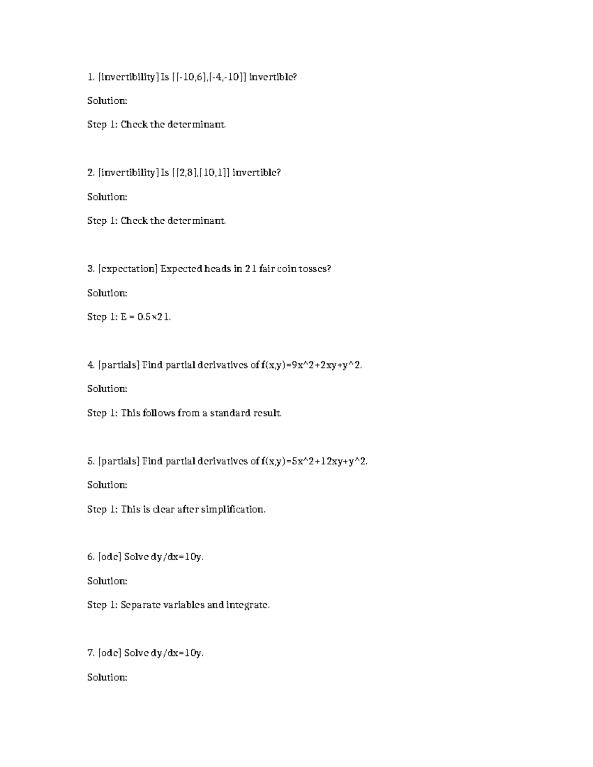 Math 2993 - Solutions to Invertibility & Derivatives Problems - Studocu
