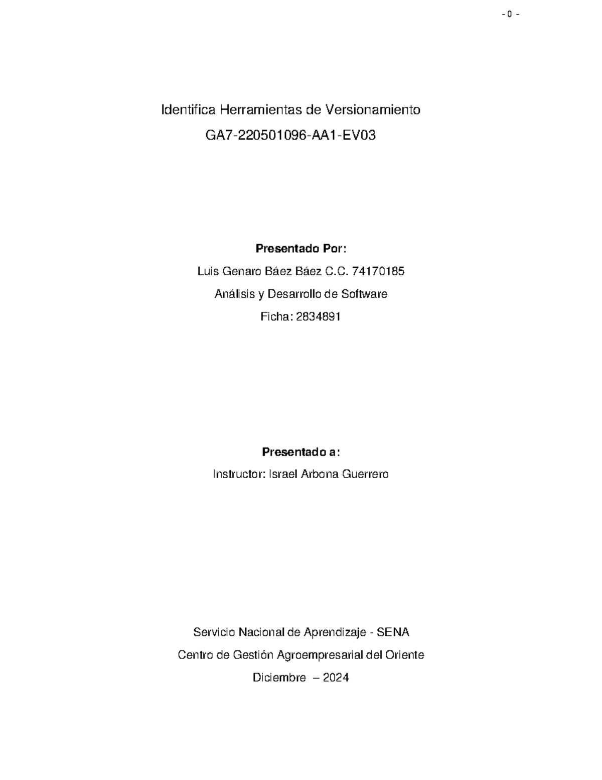 Identifica Herramientas de Versionamiento - 74170185 Análisis y ...