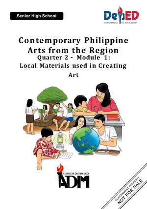 CPAR - Quarter 1 Module 1 - Contemporary Philippine Arts from the ...