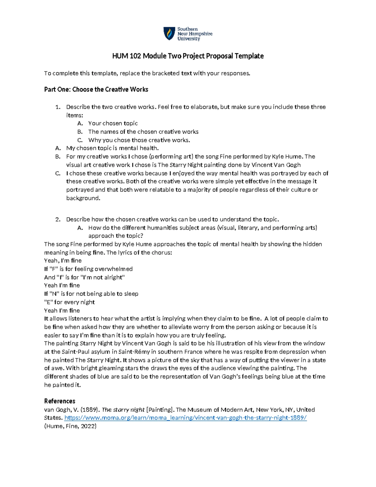 HUM 102 Module 5 Project Draft: Exploring Identity & Humanities - Studocu