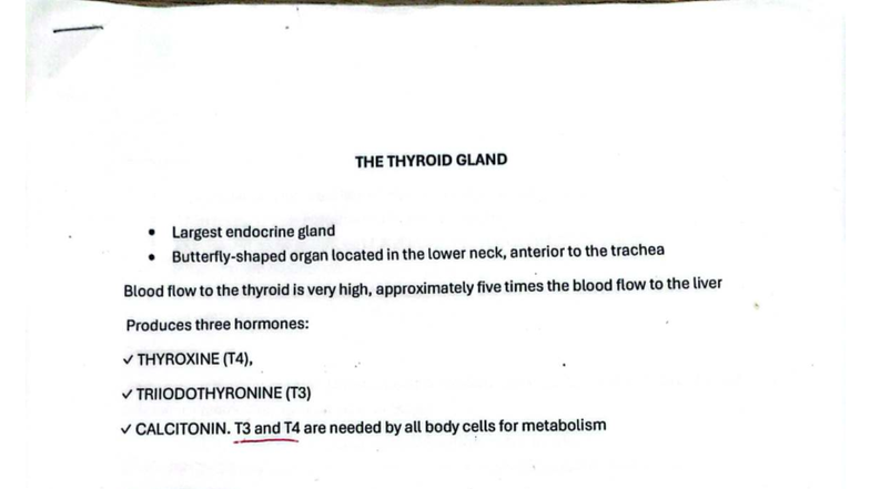 Thyroid Gland Overview: Functions, Disorders, and Management - Studocu