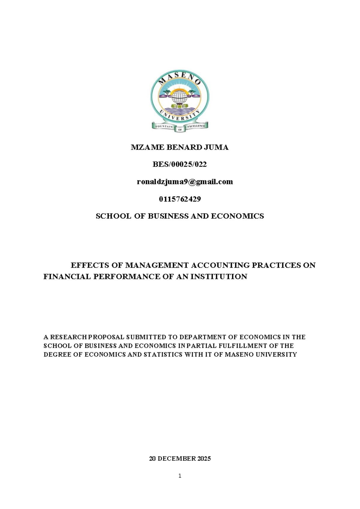 Effects of Management Accounting Practices on Financial Performance ...