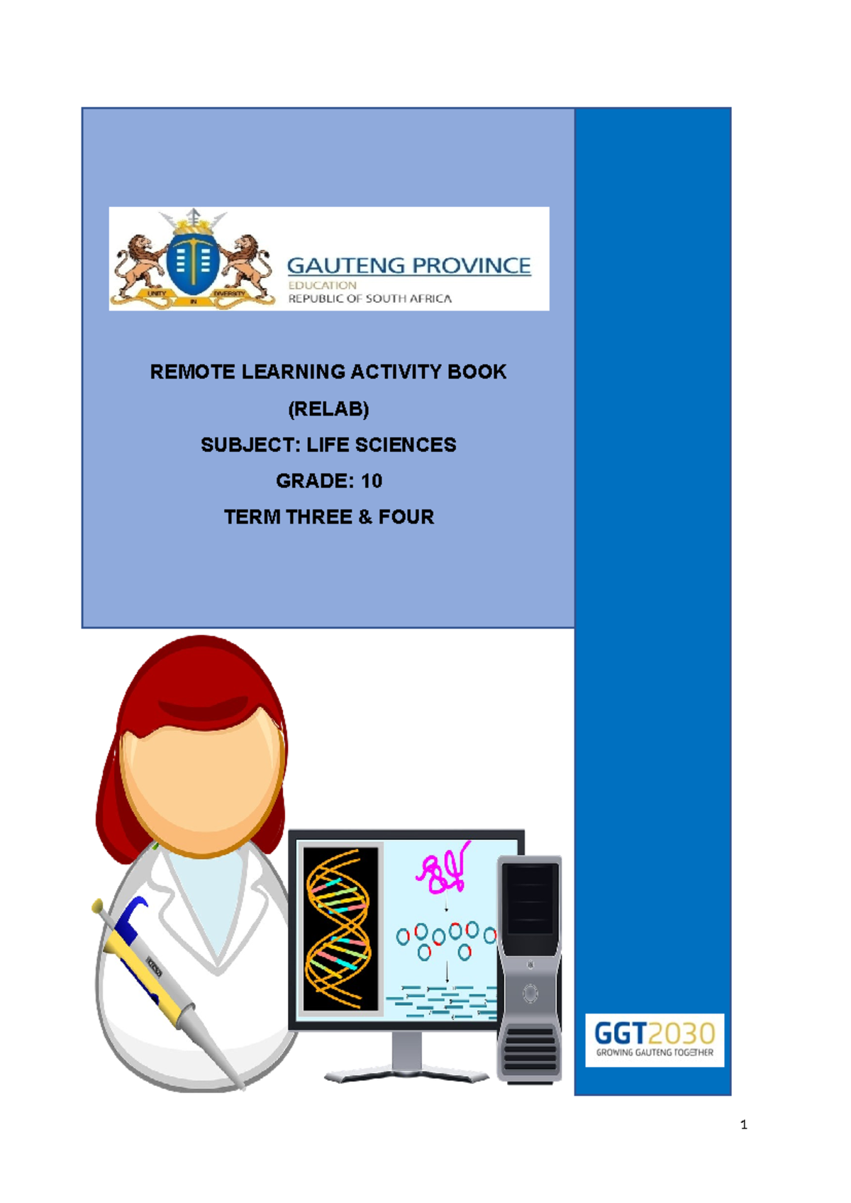 Gr. 10 LIFE Sciences Remote Learning Booklet for Terms 3 & 4 - Studocu