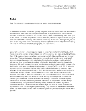 [Solved] According to the week 6 reading the Health Practitioners ...