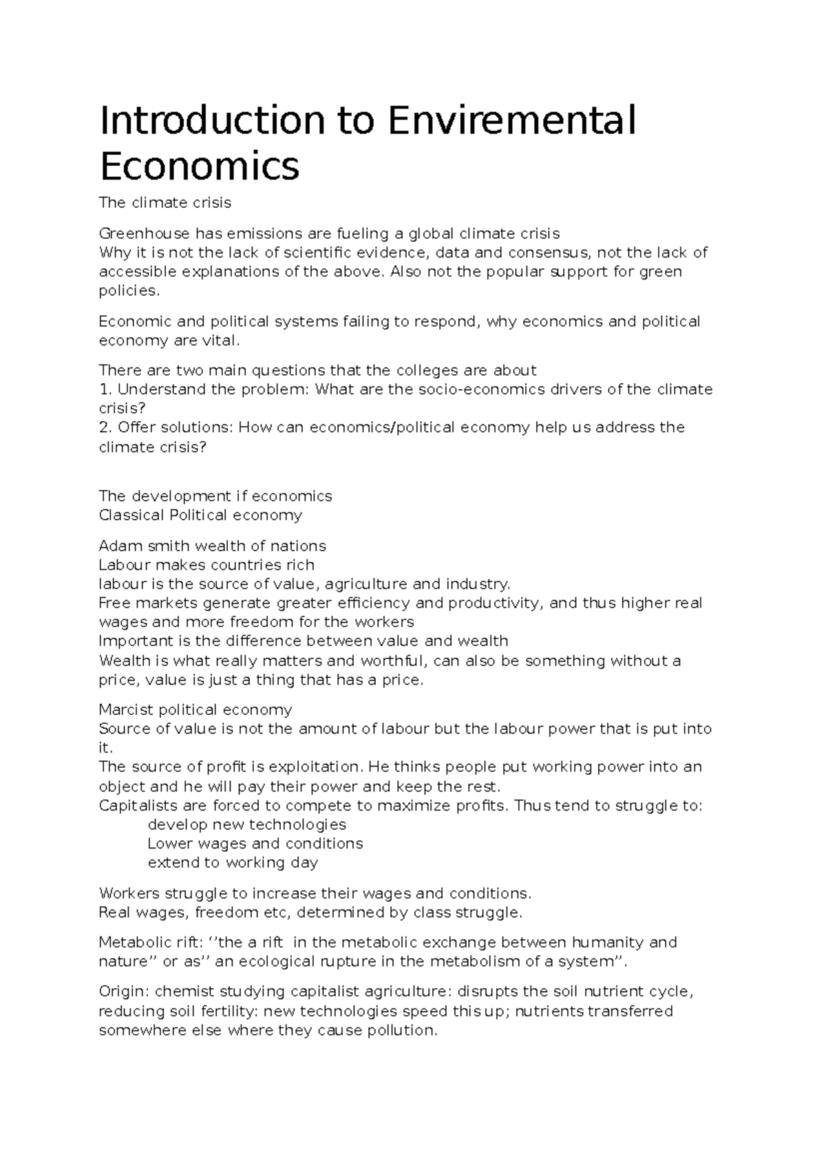 Introduction to Environmental Economics: Exploring Climate Crisis ...