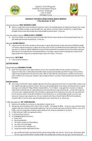 Katarungang Pambarangay Form No - KP Form No. 1 OFFICE OF THE LUPONG ...
