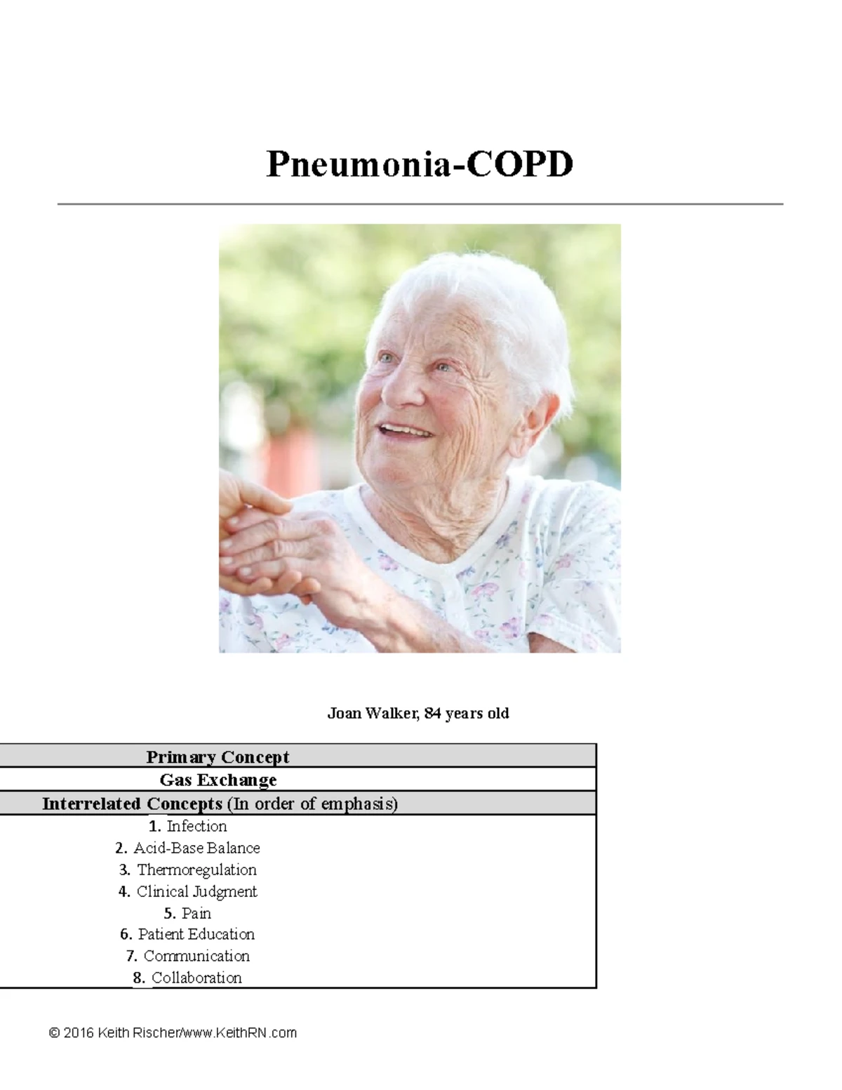 Active Learning Template: Basic Concepts and Nursing Interventions ...