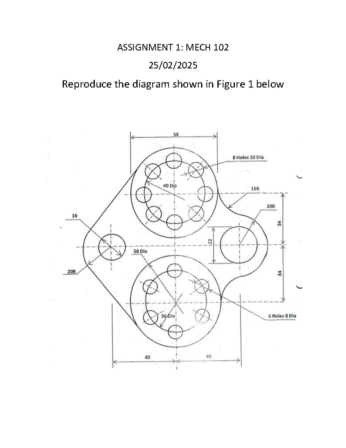 Assignment 1 - Engineering Mechanics 2 - ASSIGNMENT 1 : MECH 102 25/02 ...