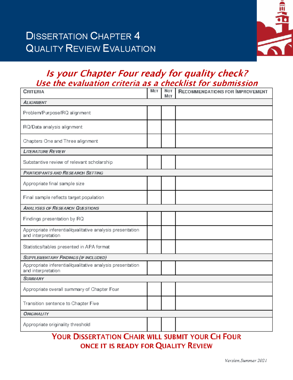 Chapter-4-Quality-Review-Criteria Student Aid - Version 2021 ...