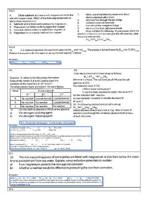 Practice IA1 Paper 1 - Data Test Practice in Chemical Equilibrium - Studocu