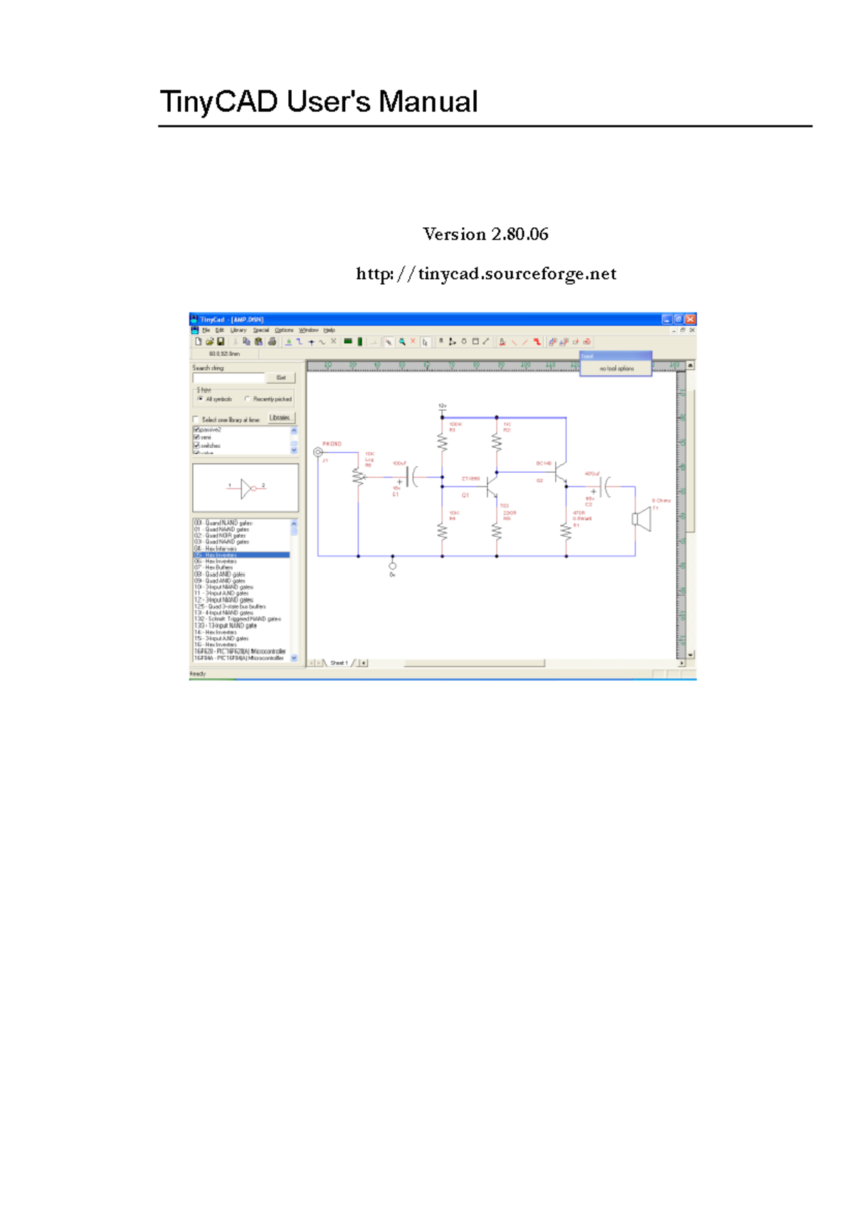 TinyCAD User Manual v2.80 - User Guide and Features Overview - Studocu
