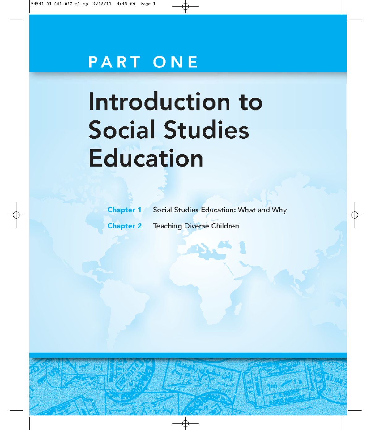 Introduction to Social Studies Education: Goals and Curriculum ...