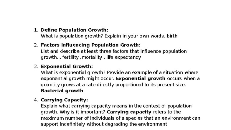 Population Growth and Its Influencing Factors: A Comprehensive Overview ...