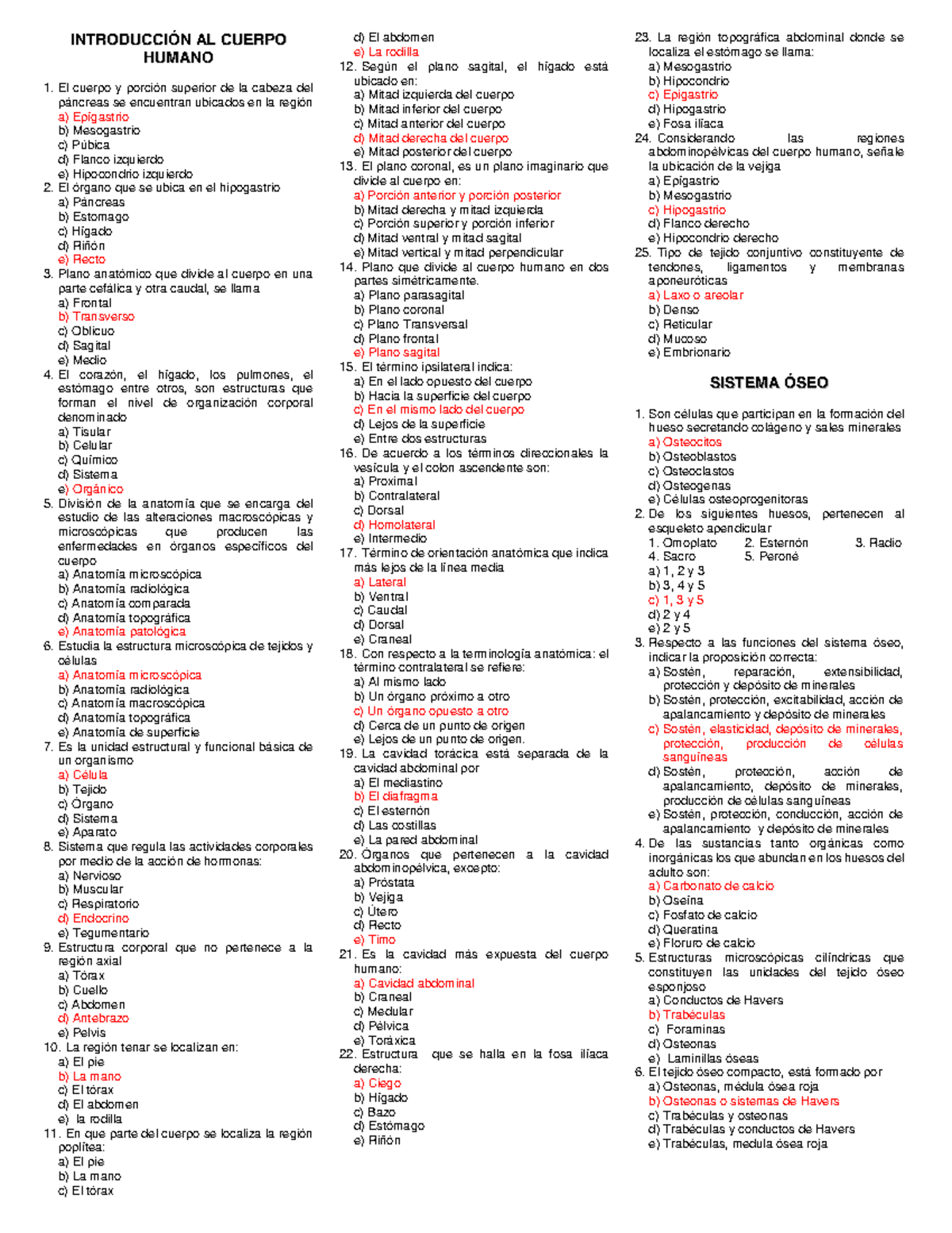 Guia de preguntas: anatomía - IINNTTRROODDUUCCCCIIÓÓNN AALL ...