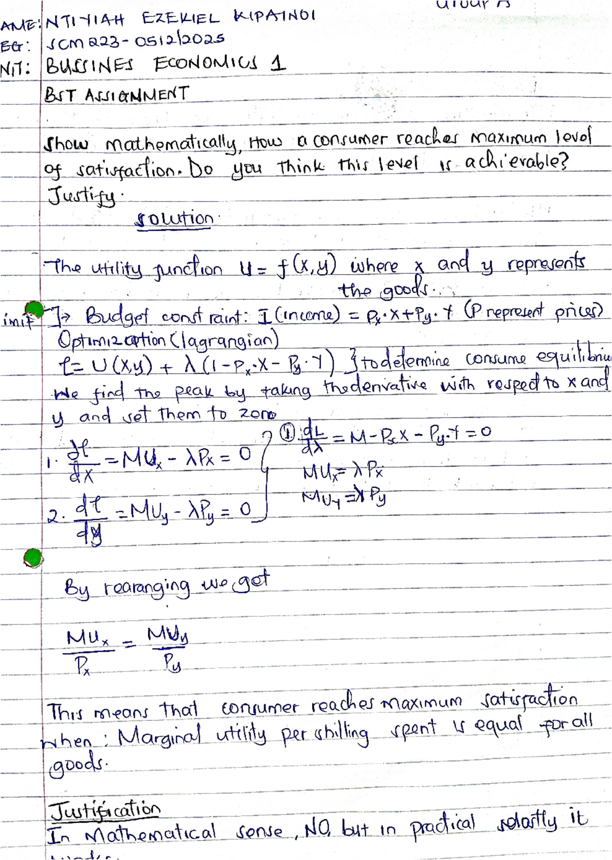 Business Economics 1 BST Assignment: Consumer Satisfaction Analysis - Studocu