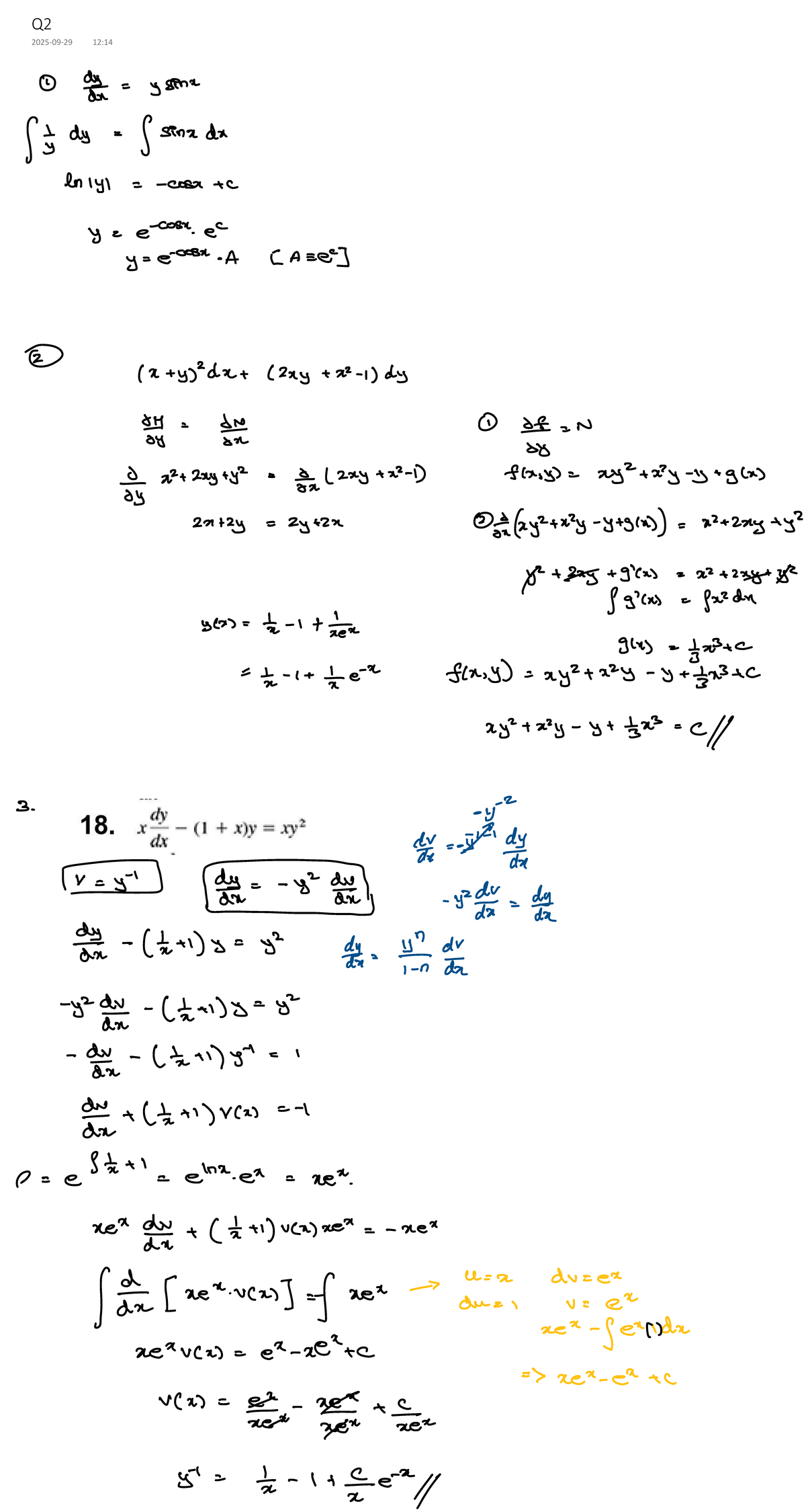 Q2 2025: Advanced Calculus Problem Set and Solutions - Studocu