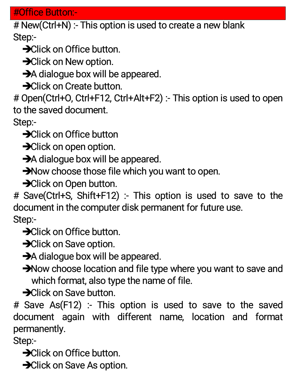 MS-Word Notes: Essential Features and Functions Guide - Studocu