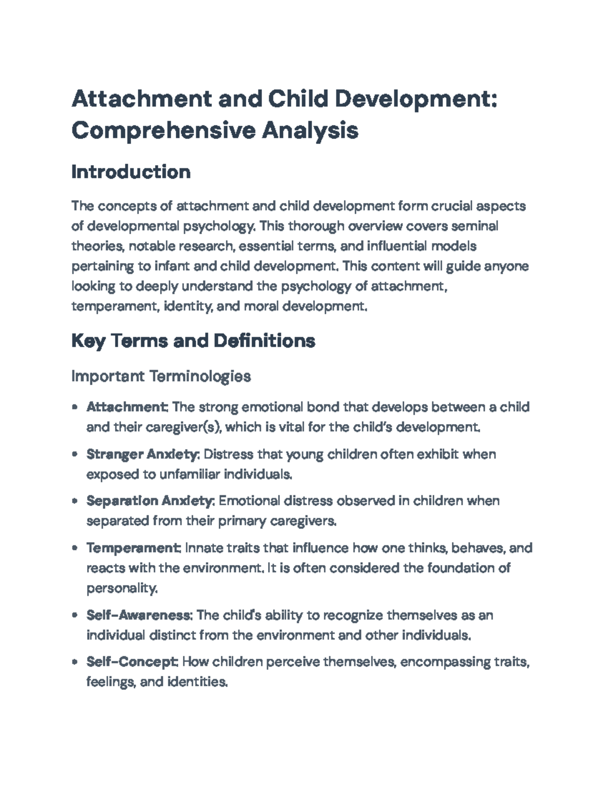 Understanding Attachment and Child Development: Key Theories & Concepts ...