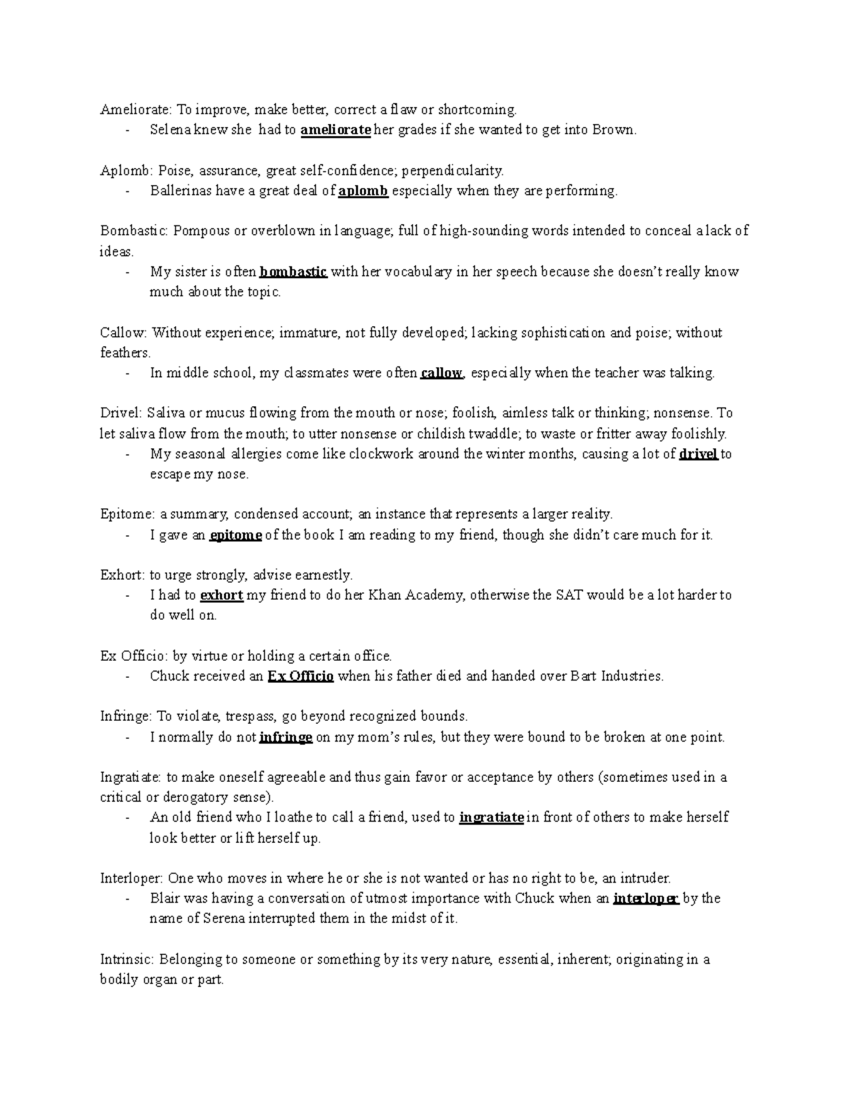 Unit 2 Vocabulary Study Guide: Key Terms and Definitions - Studocu