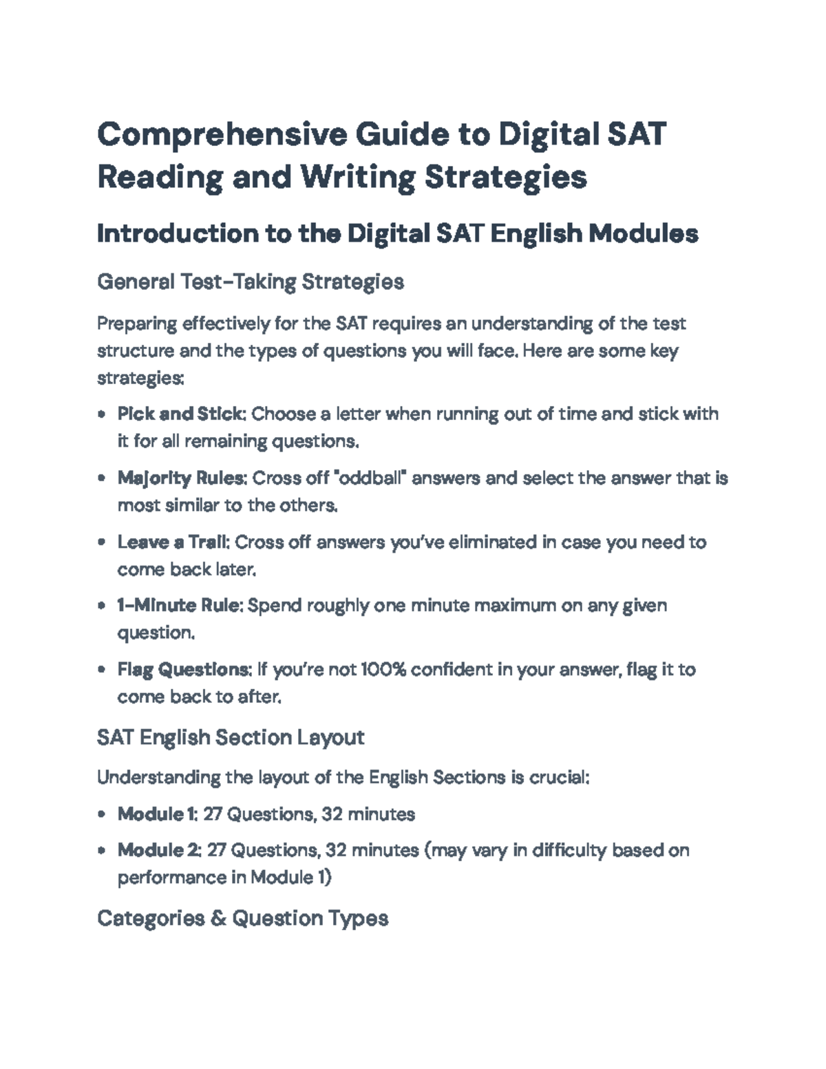 Digital SAT Prep: Comprehensive Strategies for Reading & Writing ...