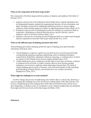 [Solved] View the AES Model and Guide for Summarizing Analyzing Evaluating - Symposium I (DOC ...