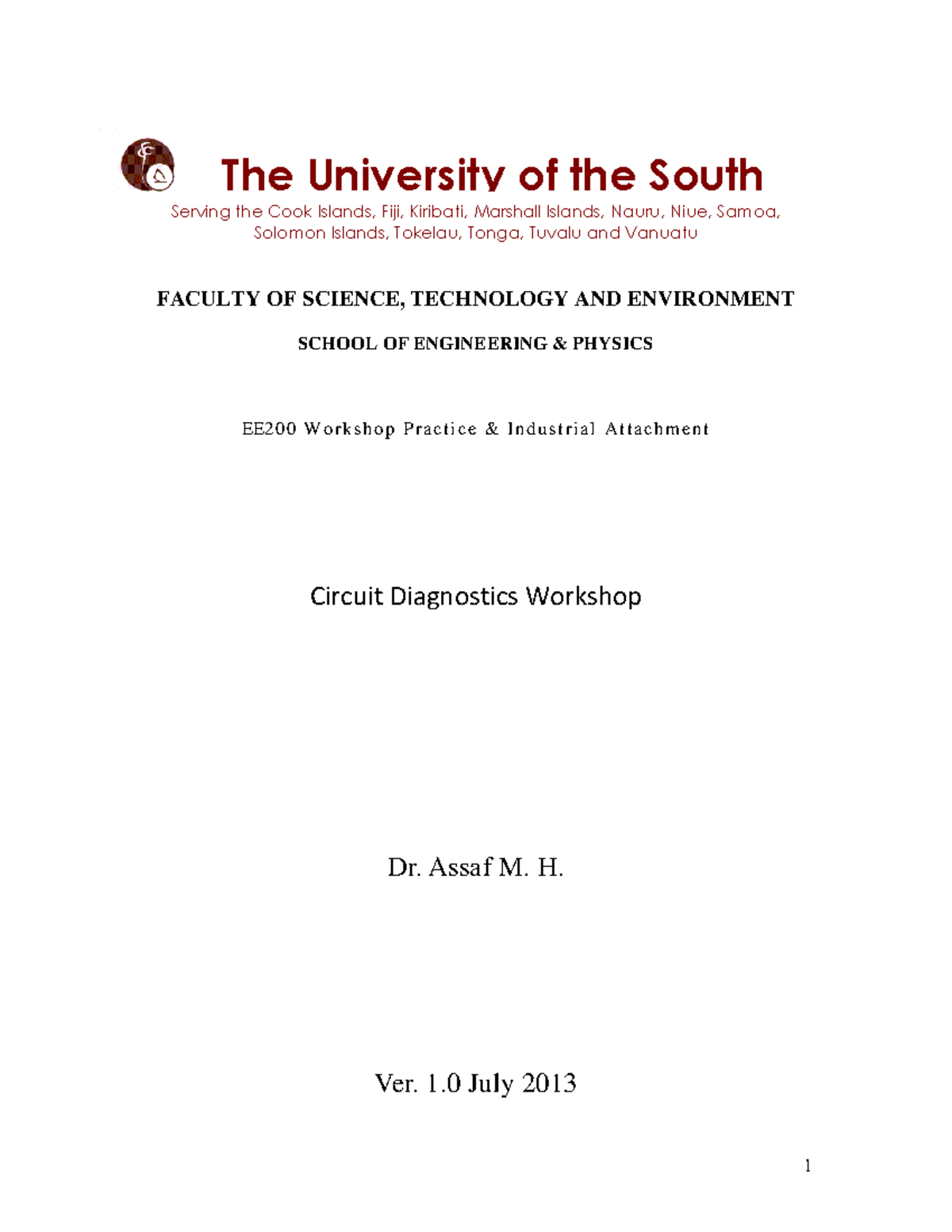 Circuit Diagnostics Workshop EE200: Practical PCB Design Techniques ...