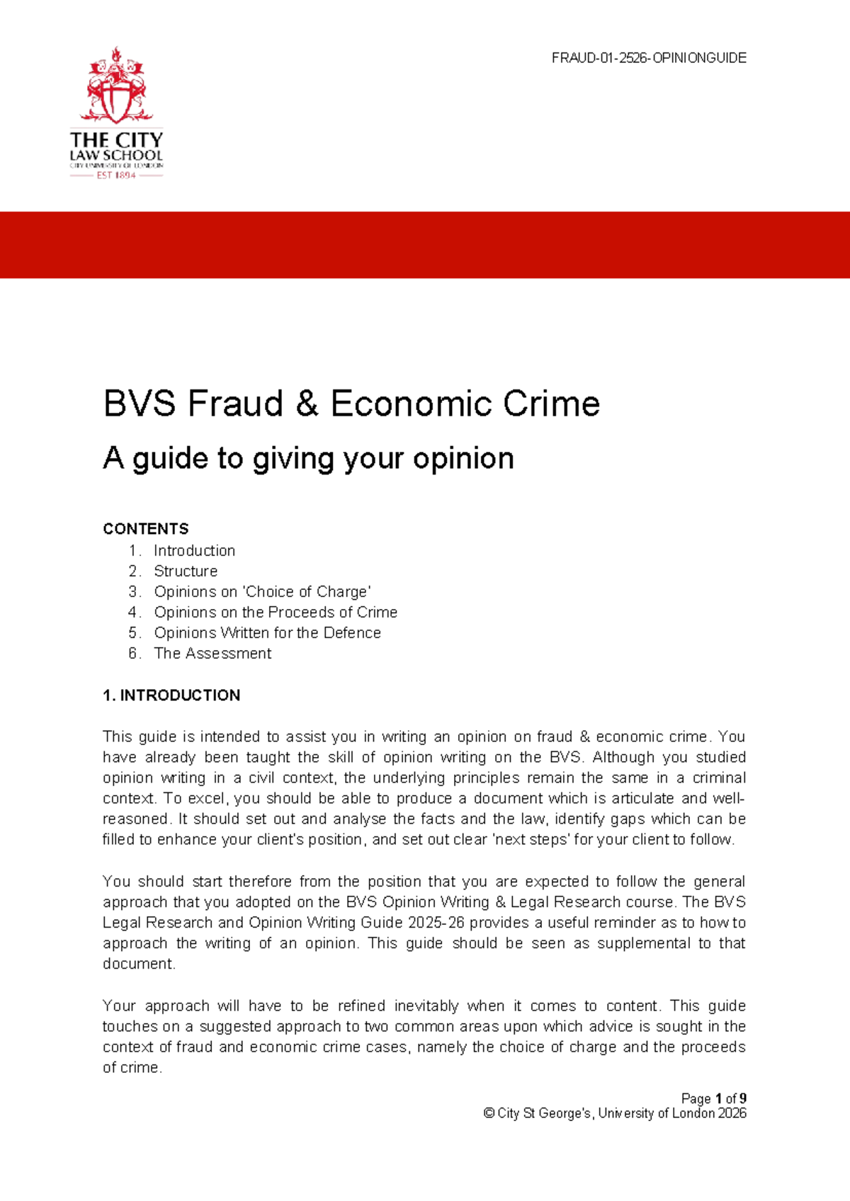 Fraud Opinion Writing Guide (BVS 2526) - Studocu