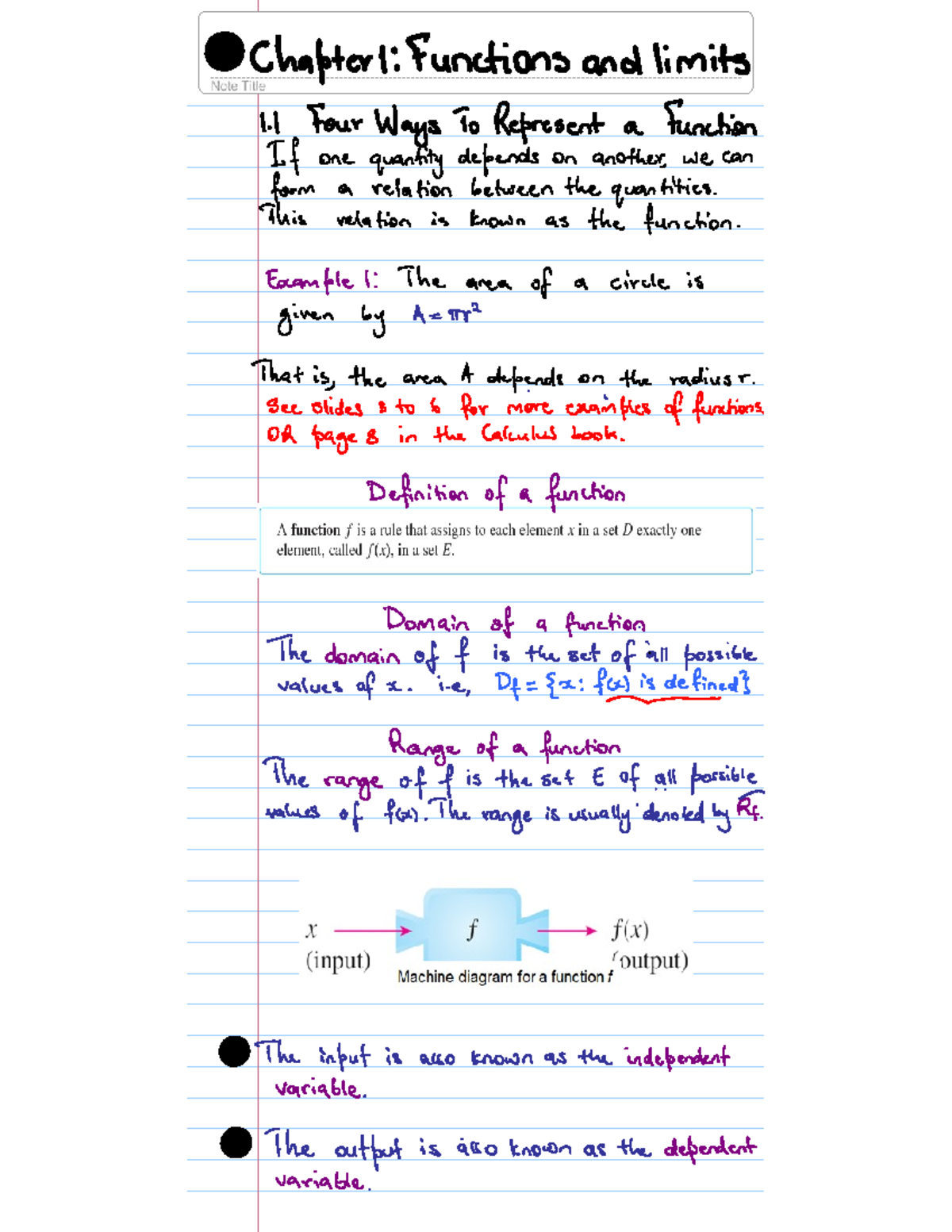 Four Ways to Represent a Function - Chapter 1 (Calc 101) - Studocu