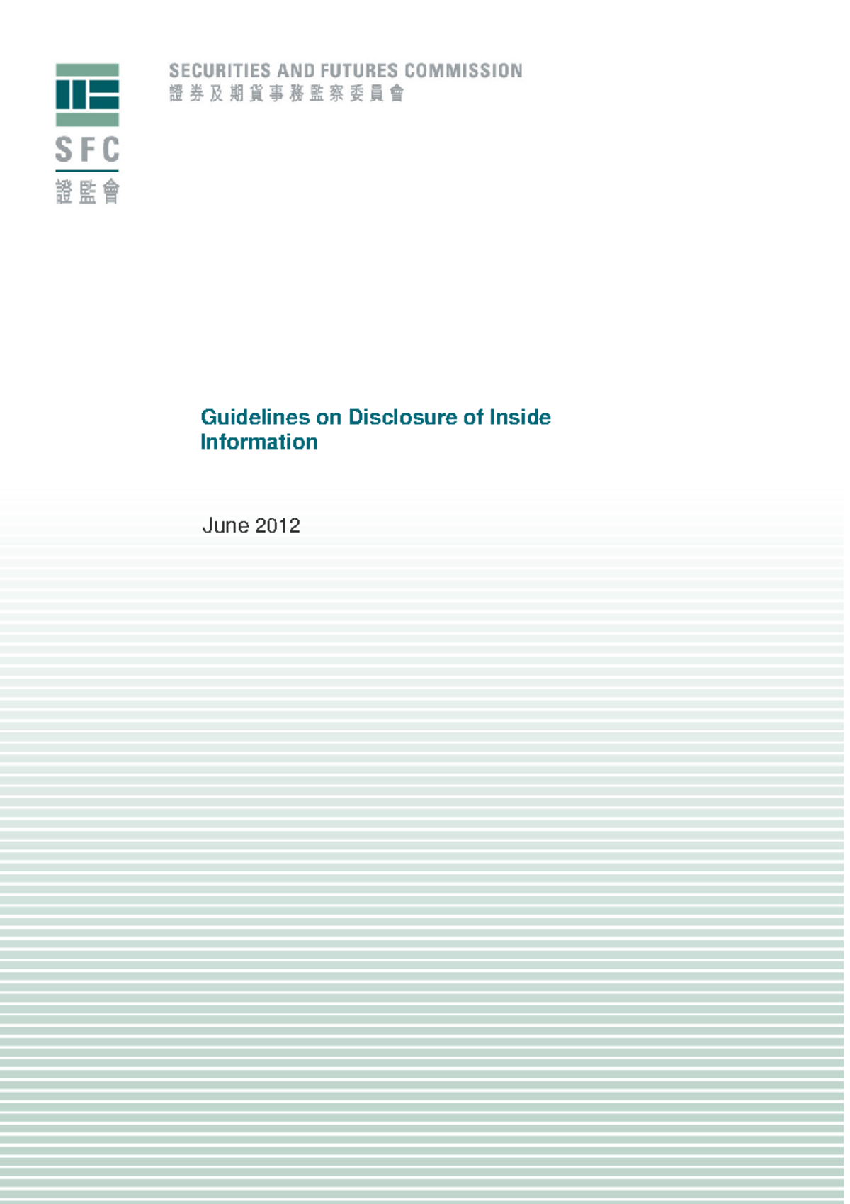 Guidelines on Disclosure of Inside Information (SFO Part XIVA) - Studocu