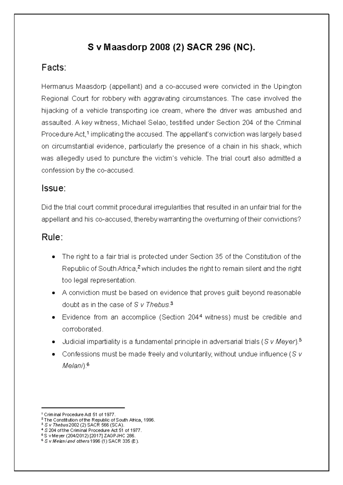 Choice of Law Rules in South Africa: A Comprehensive Overview (LU2-T1 ...