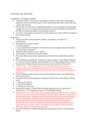 Tutorial 13 Public Order Offences - Tutorial 13: Public Order Offences ...