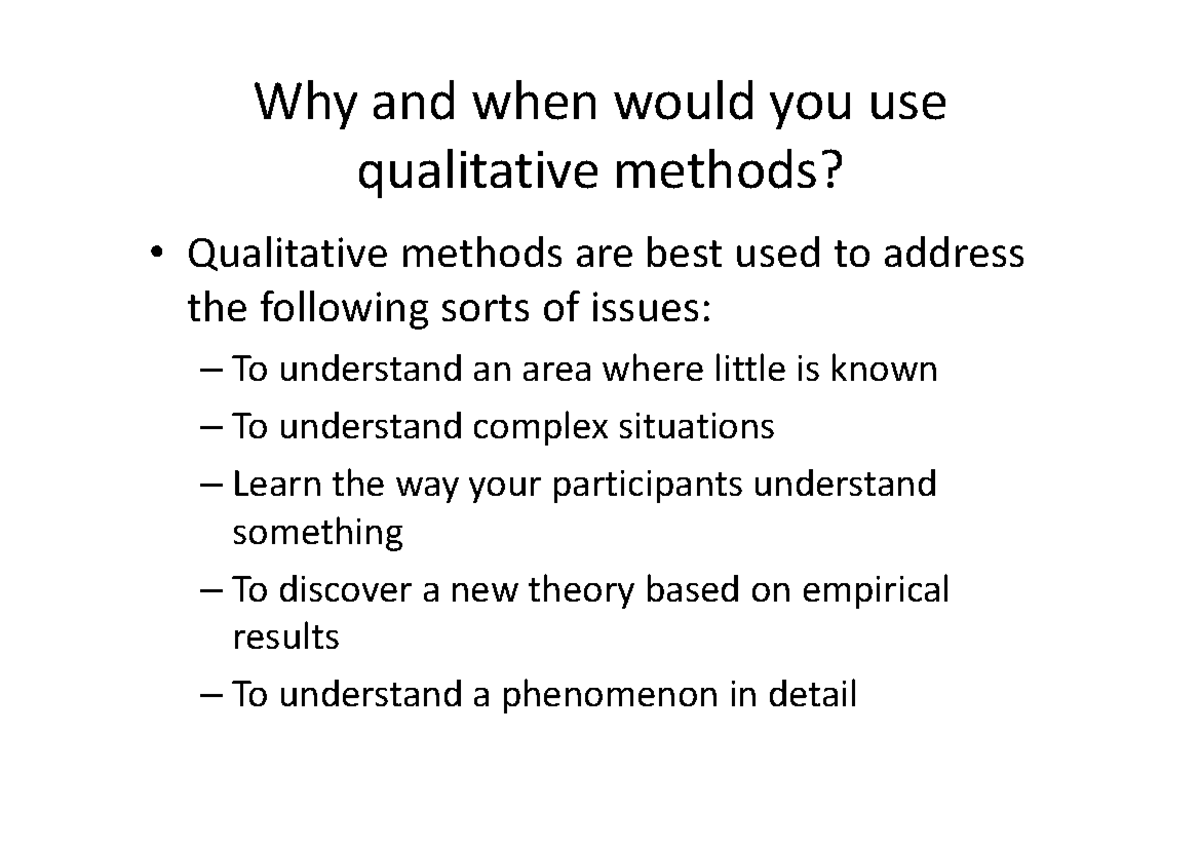 Qualitative Research Methods & Data Analysis Techniques: Insights & Applications - Studocu