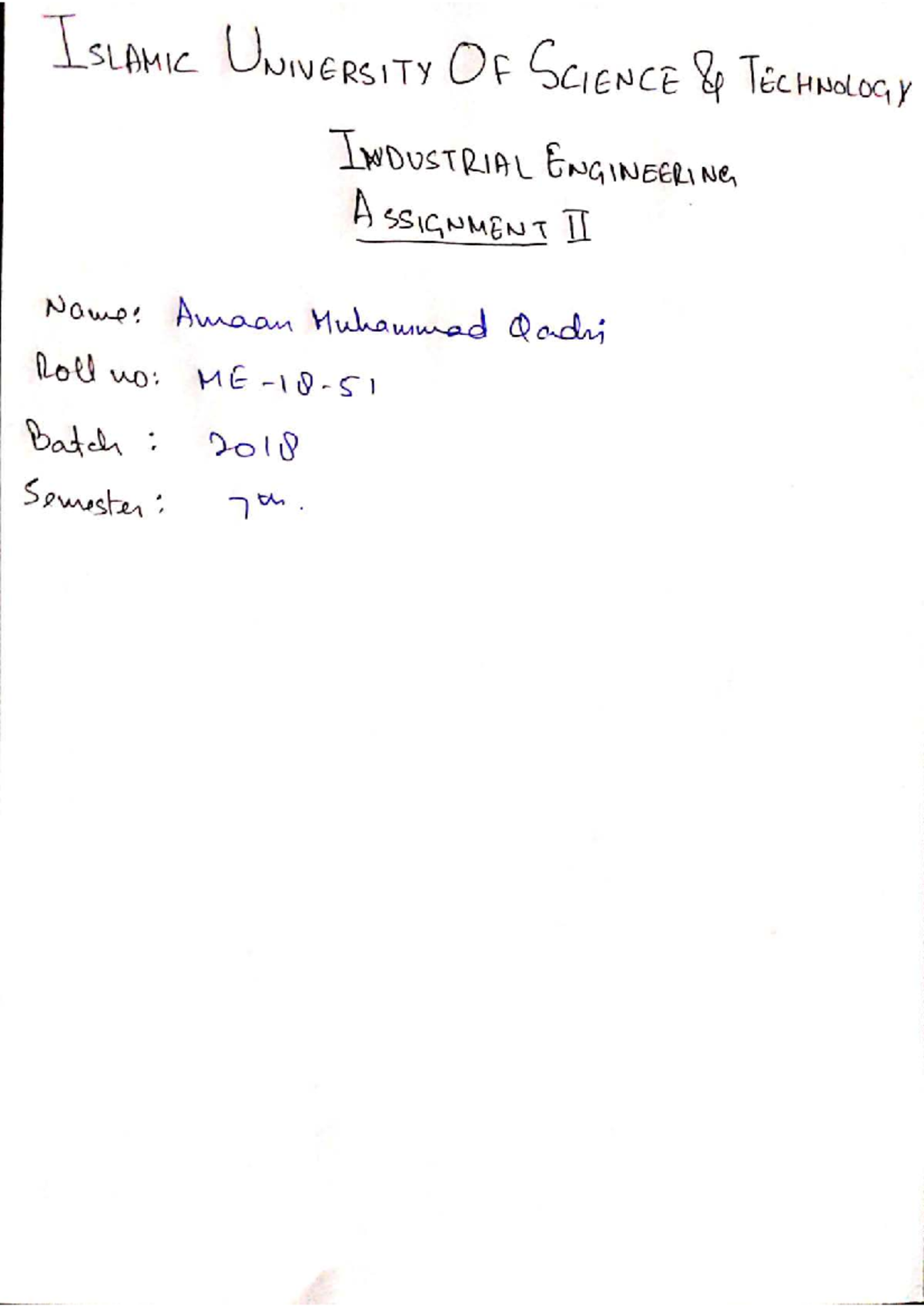 ME-18-51 Assignment II: Types of Layouts in Industrial Engineering ...